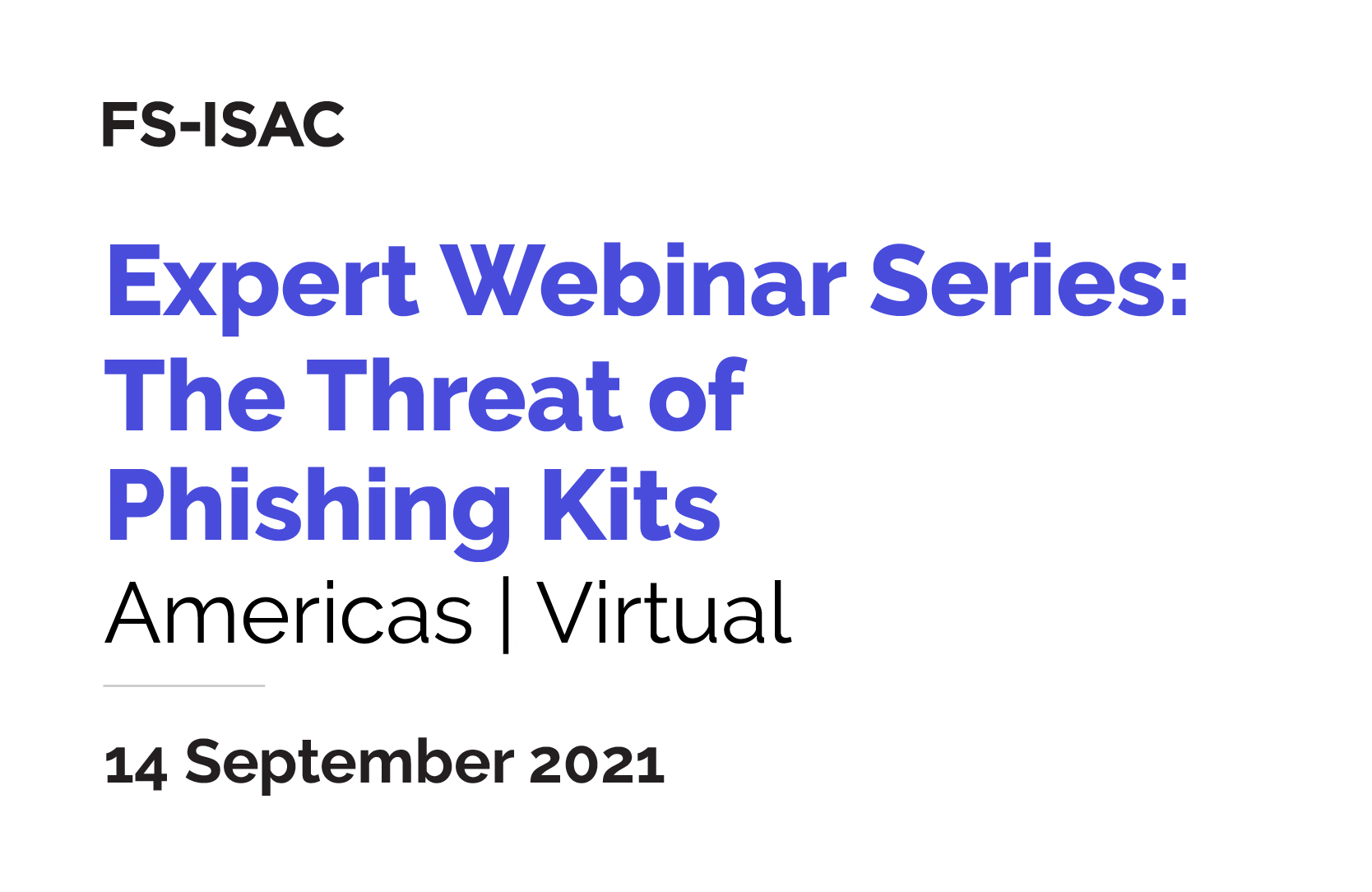 FS-ISAC Upcoming Events, Summits, Webinars and Exercises