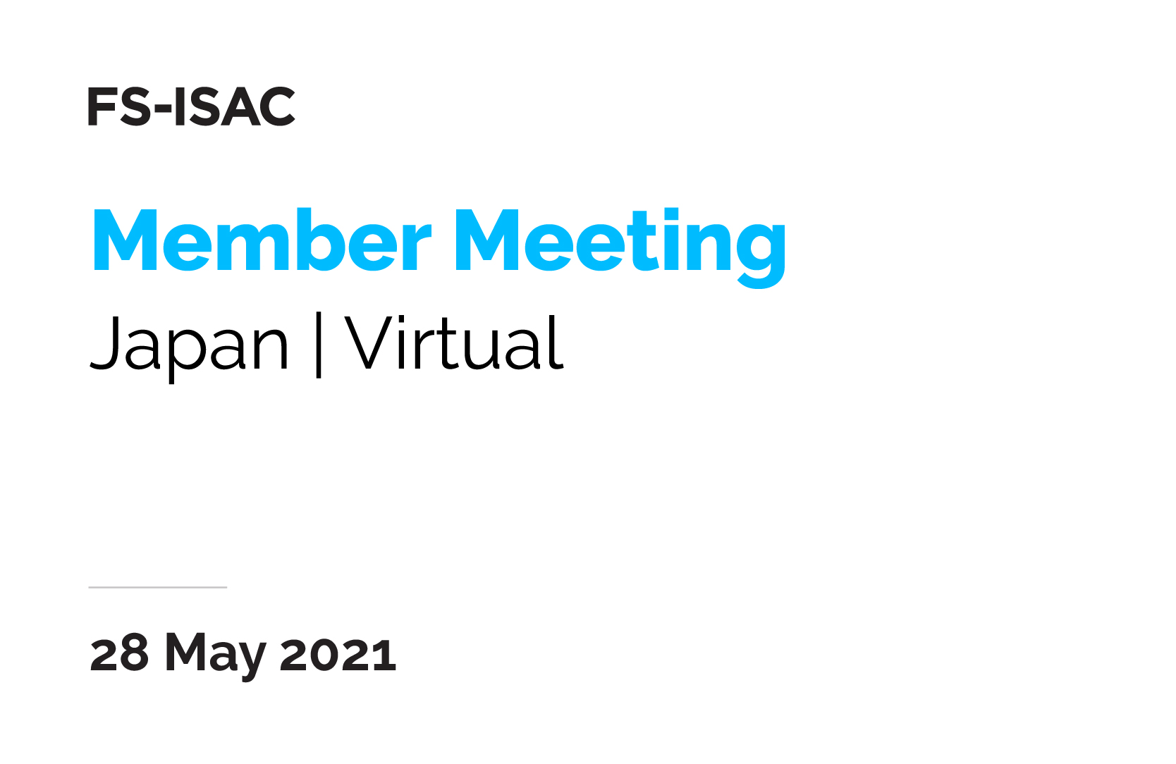 FS-ISAC Upcoming Events, Summits, Webinars and Exercises